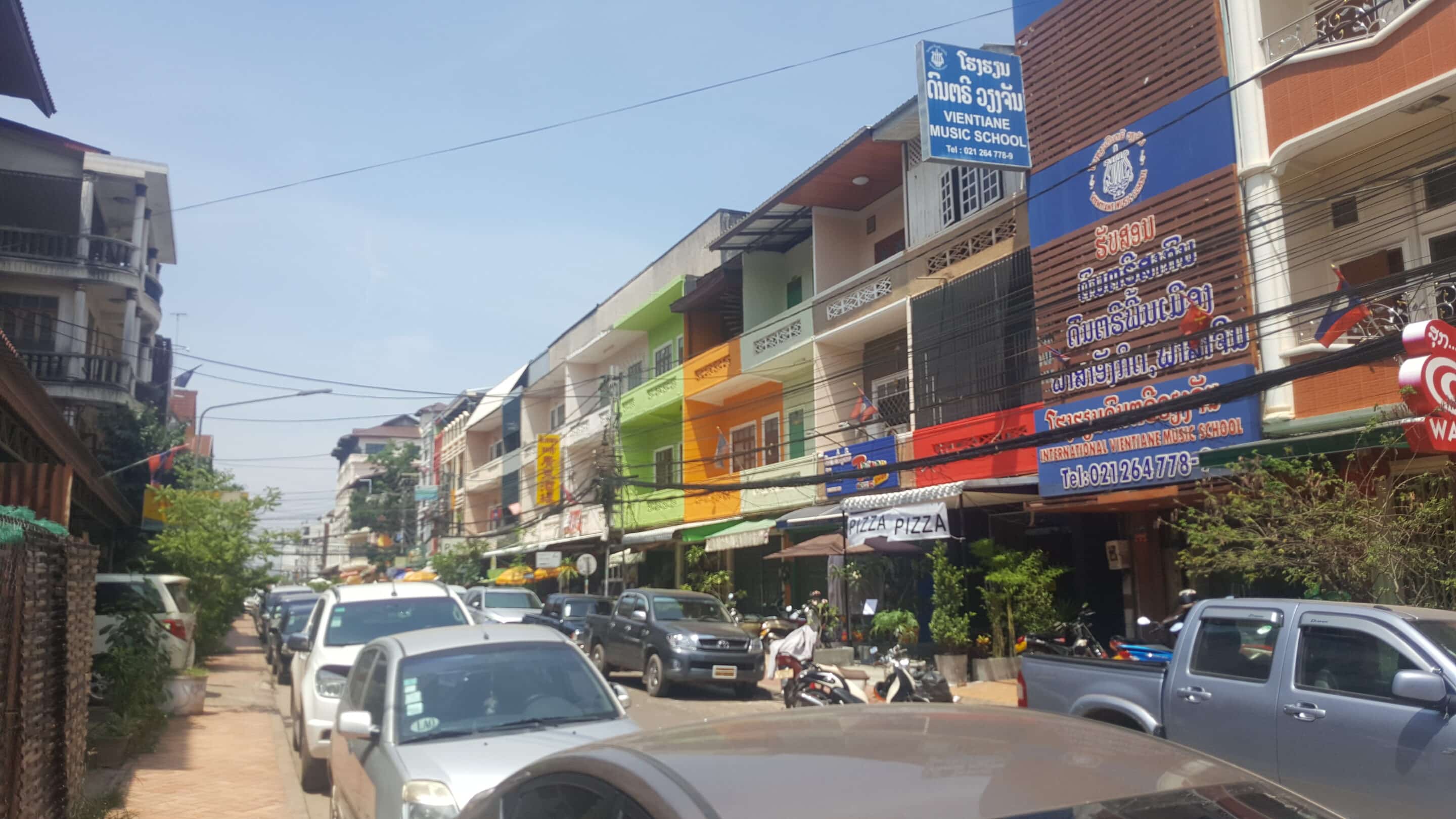 walking the streets of Vientiane in Laos - Southeast Asia